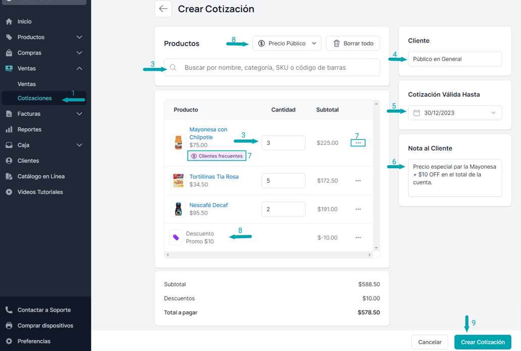 ¿Cómo hacer una cotización?
