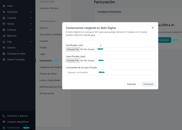 ¿Cómo configurar los certificados para comenzar a facturar en Pulpos?